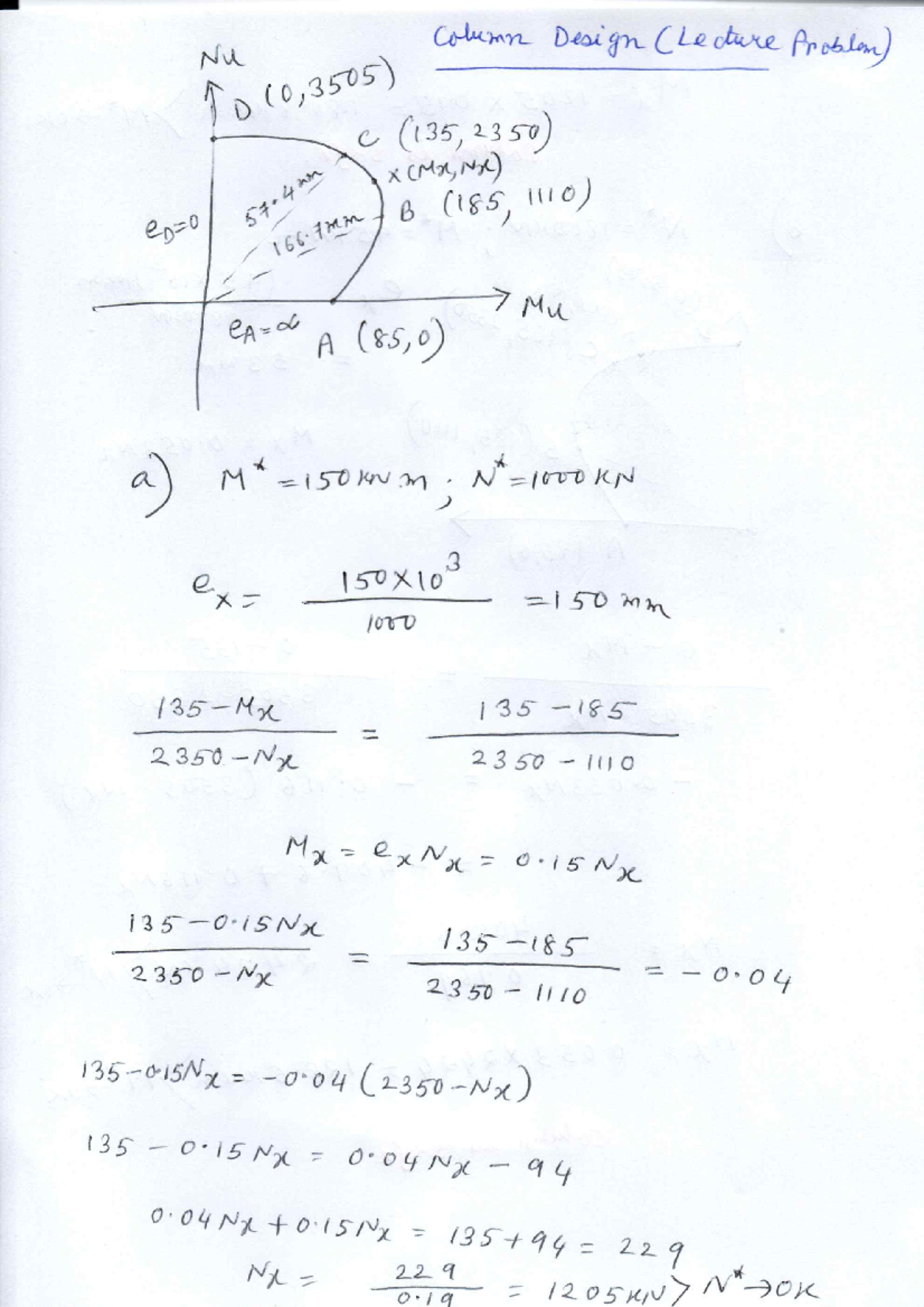 Lecture problem (Column design) - CIVE1210 - Studocu