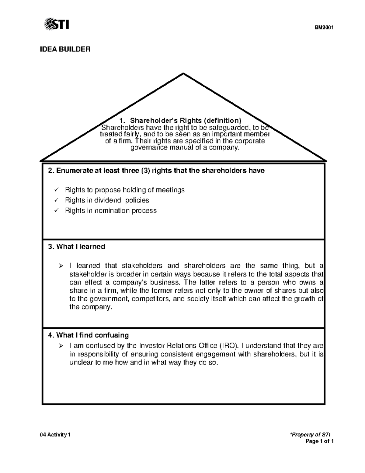 04 Activity 1-GOV - Good Governance and Social Responsibility - Studocu
