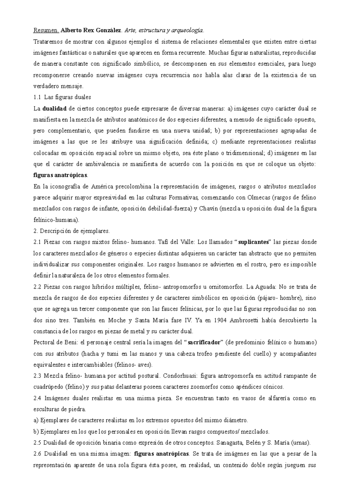 REX González Arte, estructura y arqueología, Resumen - Resumen. Alberto ...