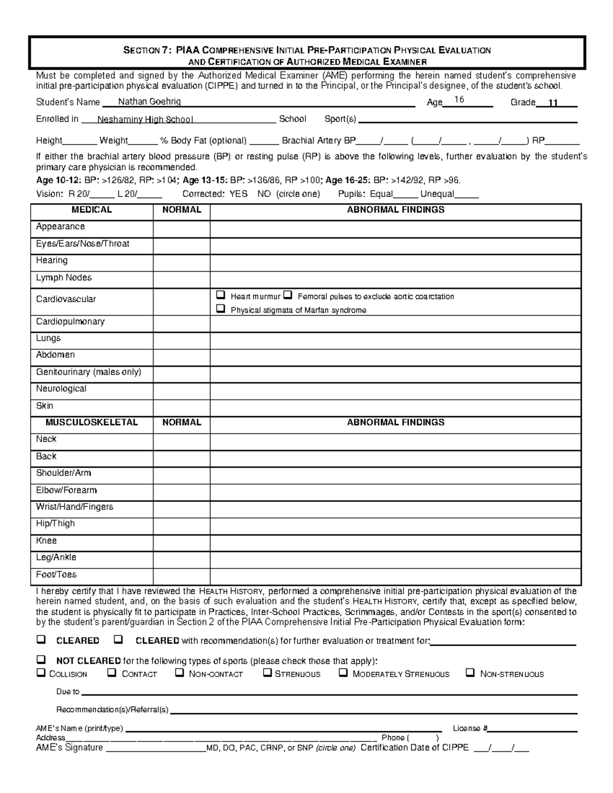 Cippeform-section 7 - cippeform-section 7 - SECTION 7 : PIAA ...