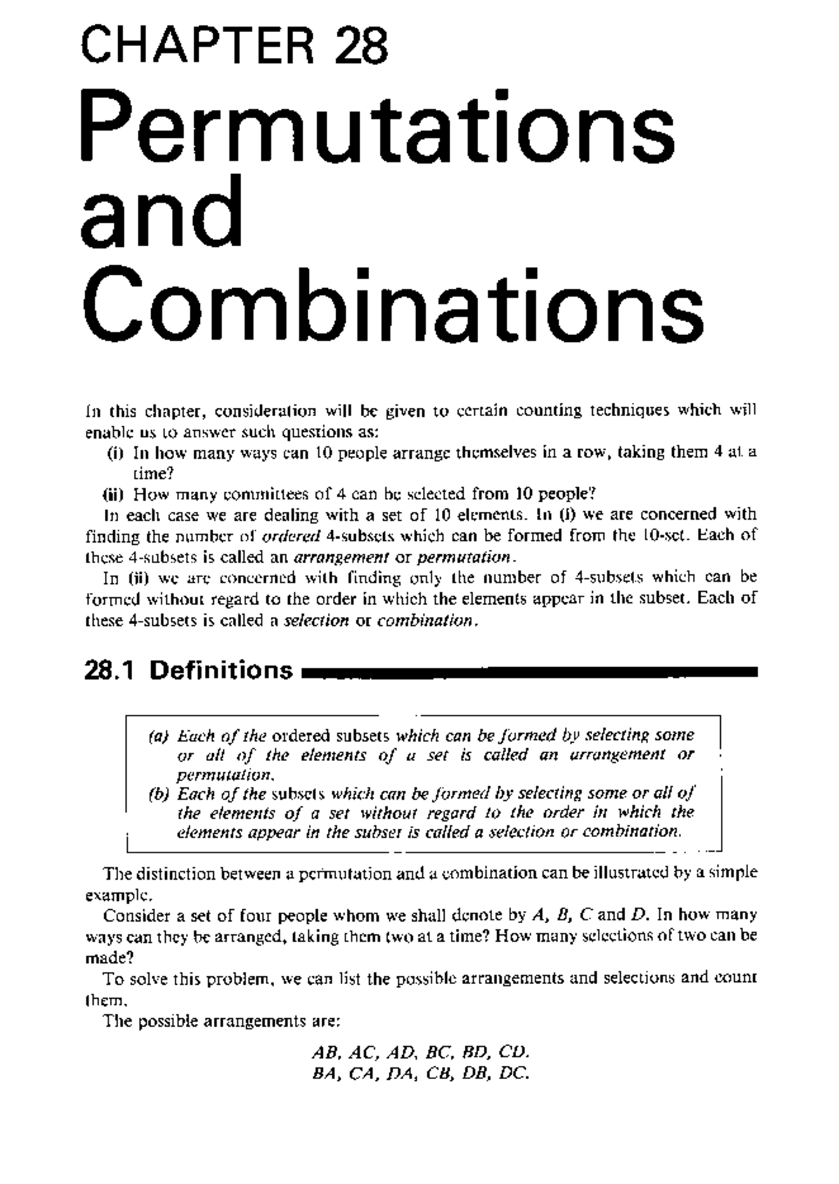 9. Permutations and Combinations - Studocu