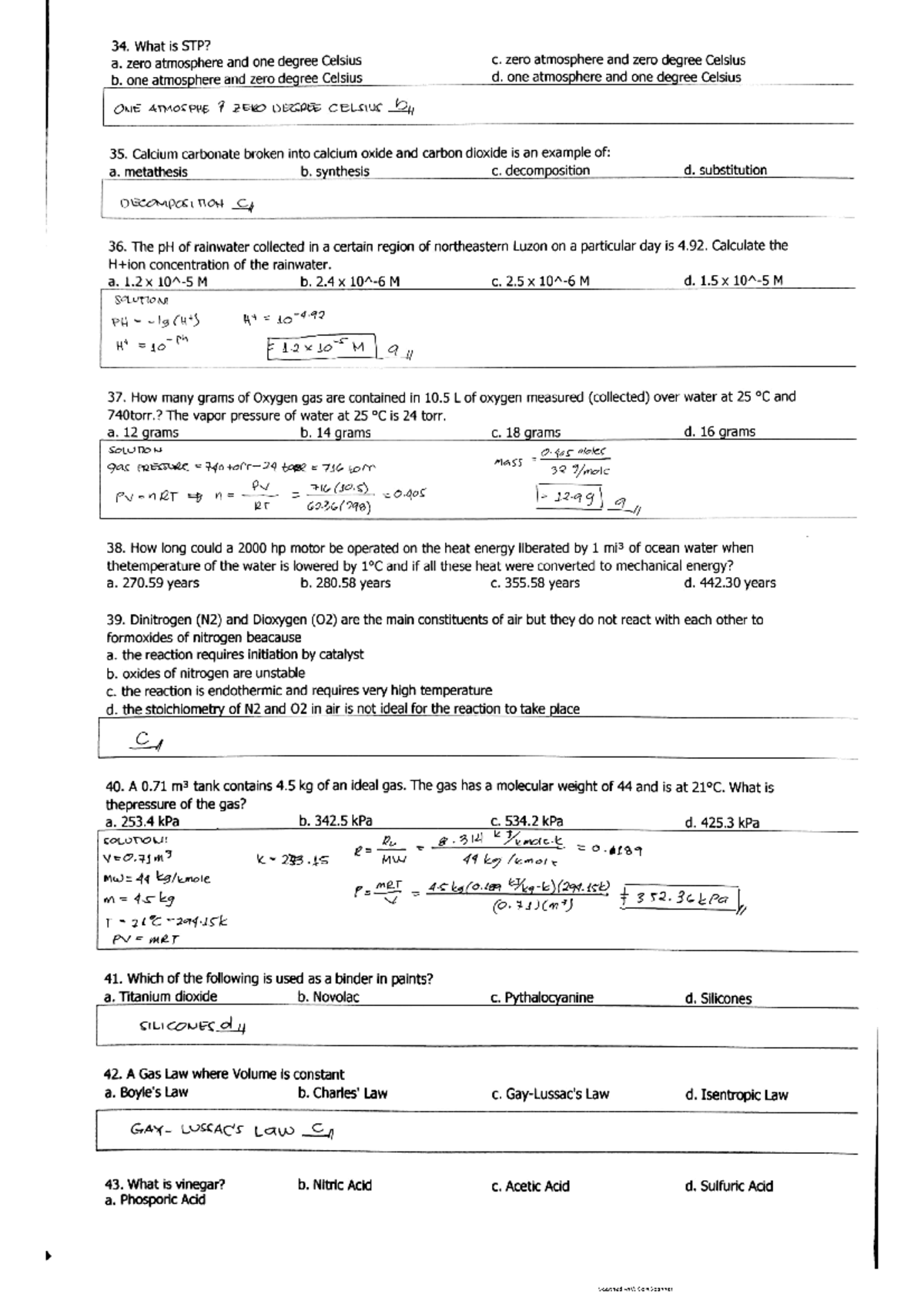 Chemistry LA 2.ESAS part 5 - Electrical Engineering - Studocu