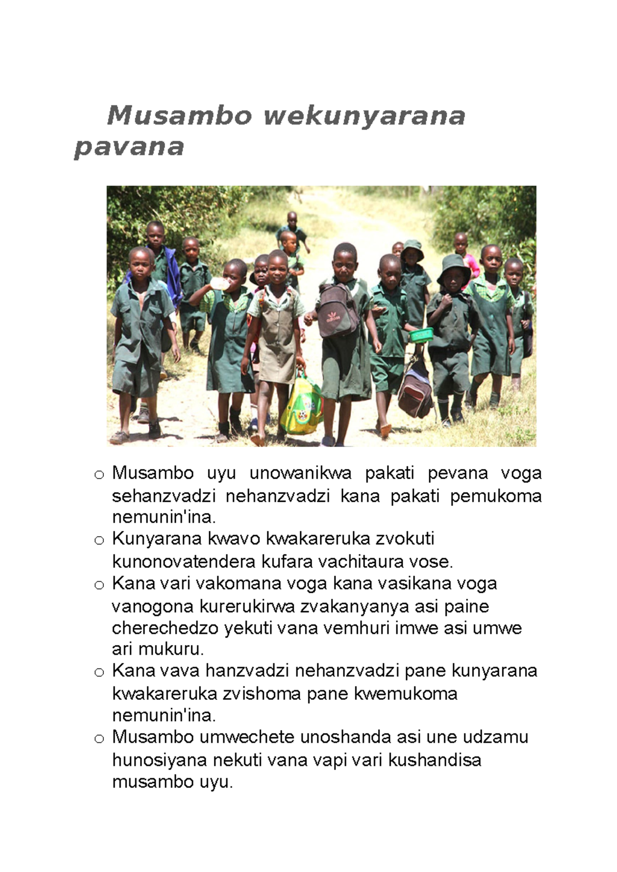 CALA E - Musambo wekunyarana pavana o Musambo uyu unowanikwa pakati ...