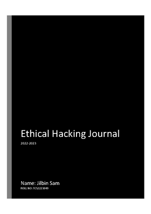 EH-Mod1 - Ethical hacking and forensic - Studocu