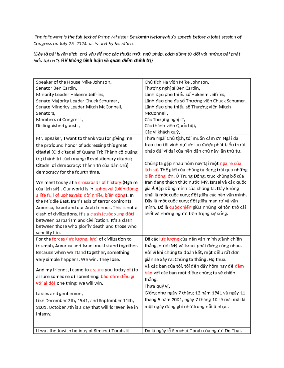 Netanyahoo - fsdfsdf - The following is the full text of Prime Minister ...