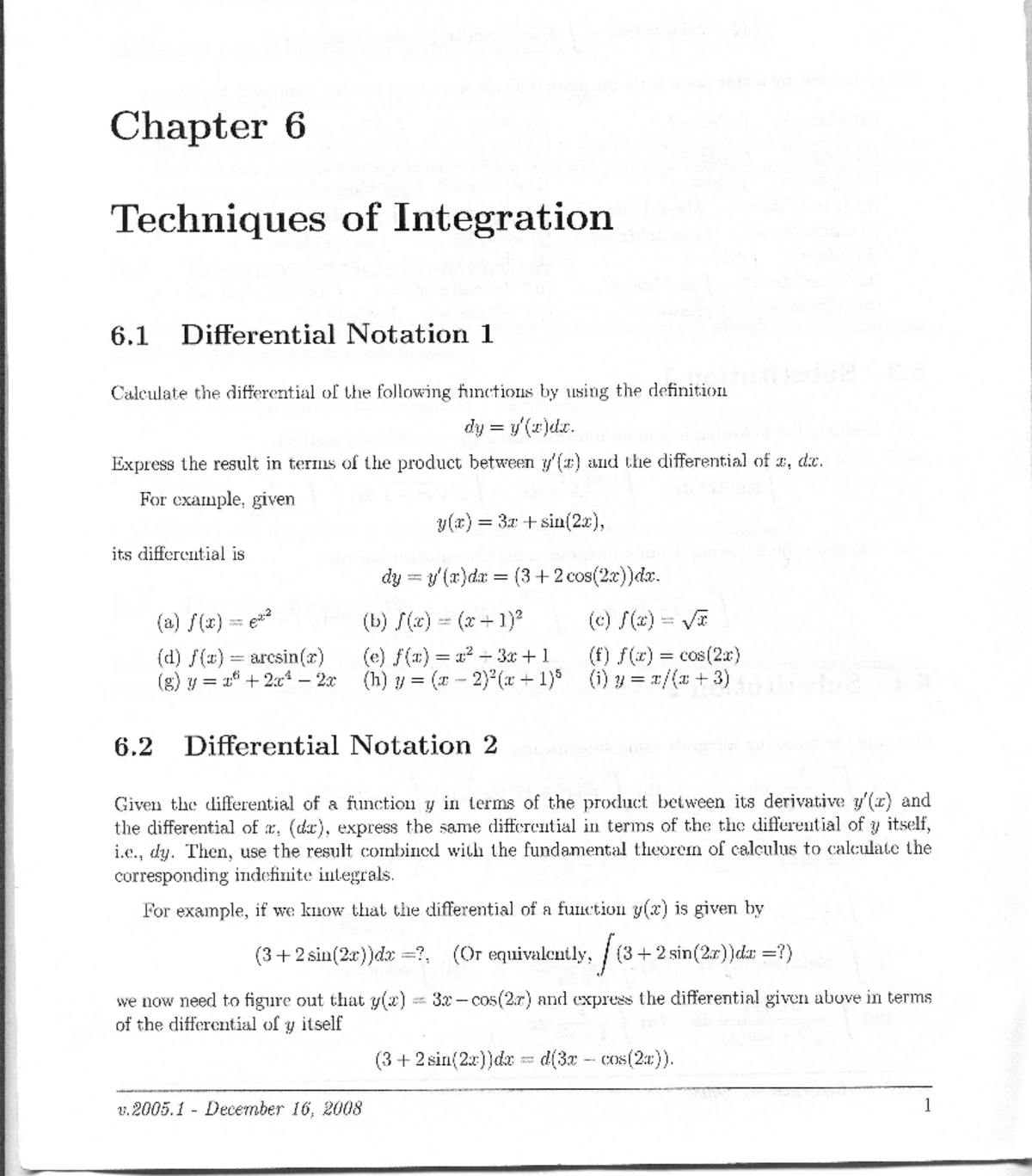 UBC math 103 integration questions - MATH 103 - Studocu