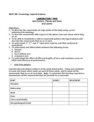 Worksheet 2 - Neuromuscular - SMAT 202 Name Evan Kehoe 1. Muscles are ...