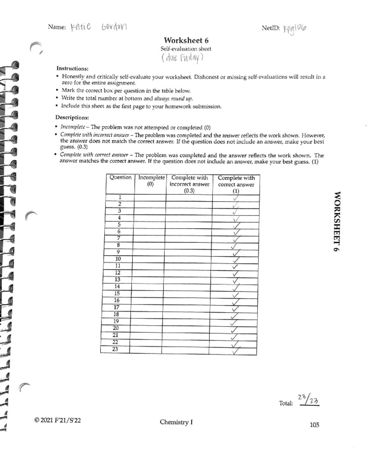 Chapter 6 homework[ 895] - CH 1213 - Studocu