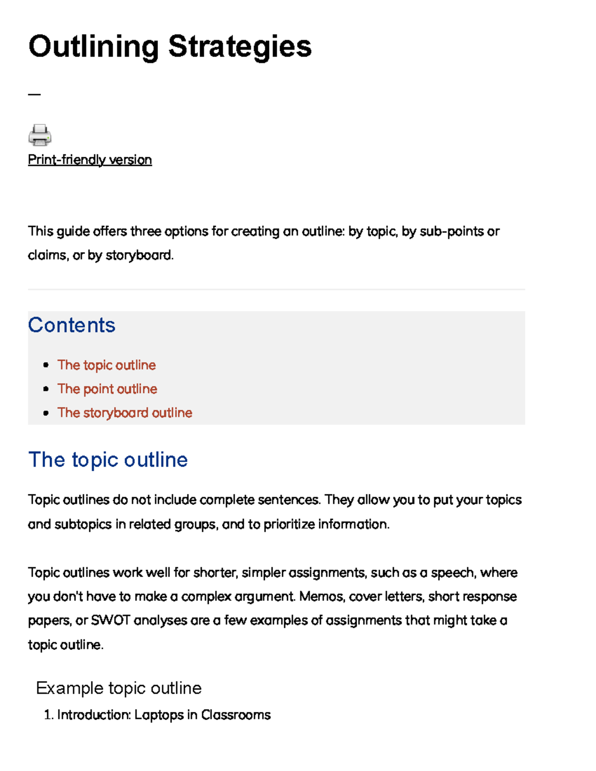 Outlining Strategies - ENGLE 4400E - CCNY - Studocu