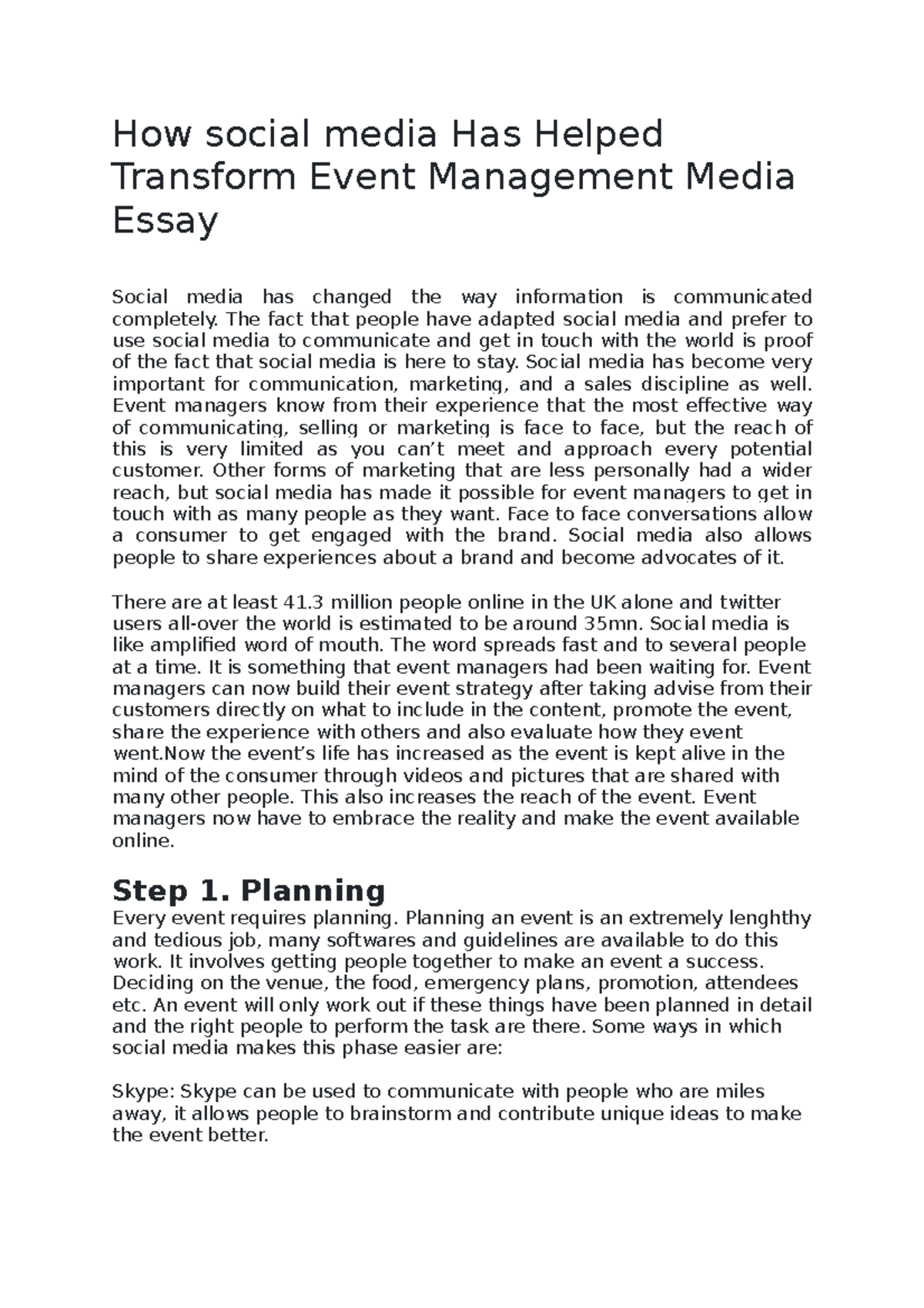 How social media Has Helped Transform Event Management Media - How ...