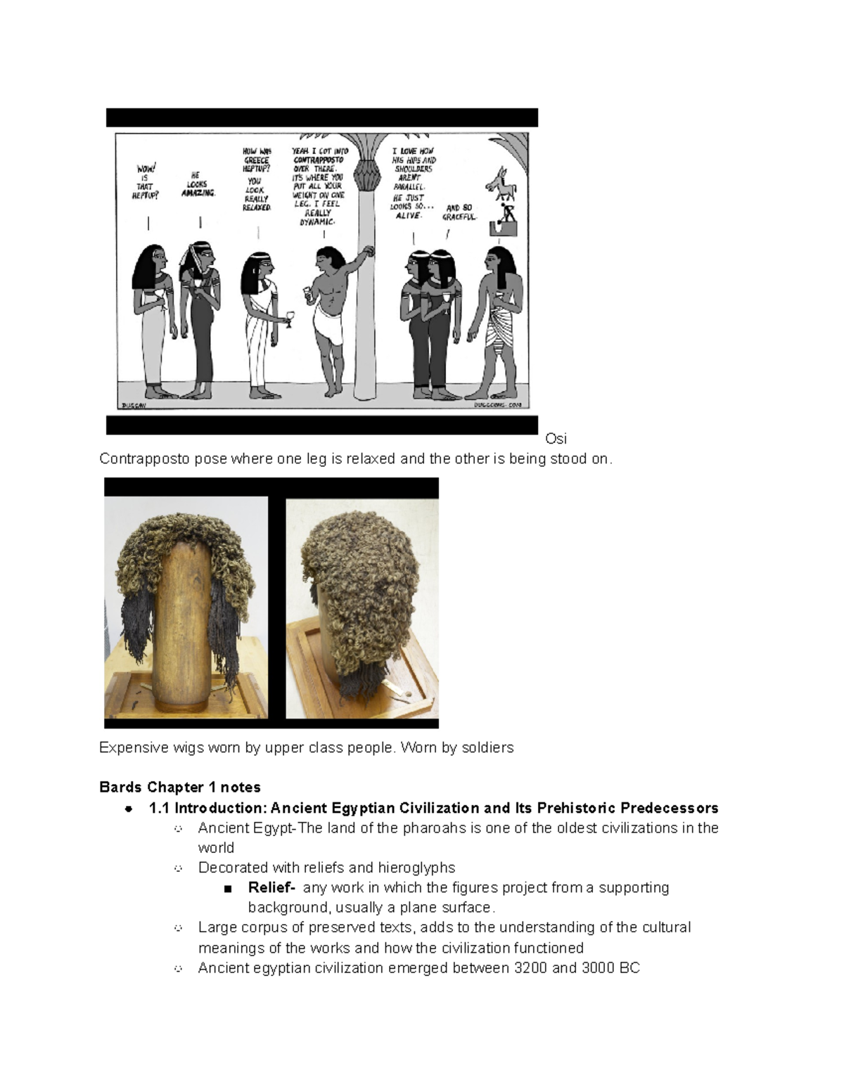 Archaeology and art of ancient egypt - Osi Contrapposto pose where one ...