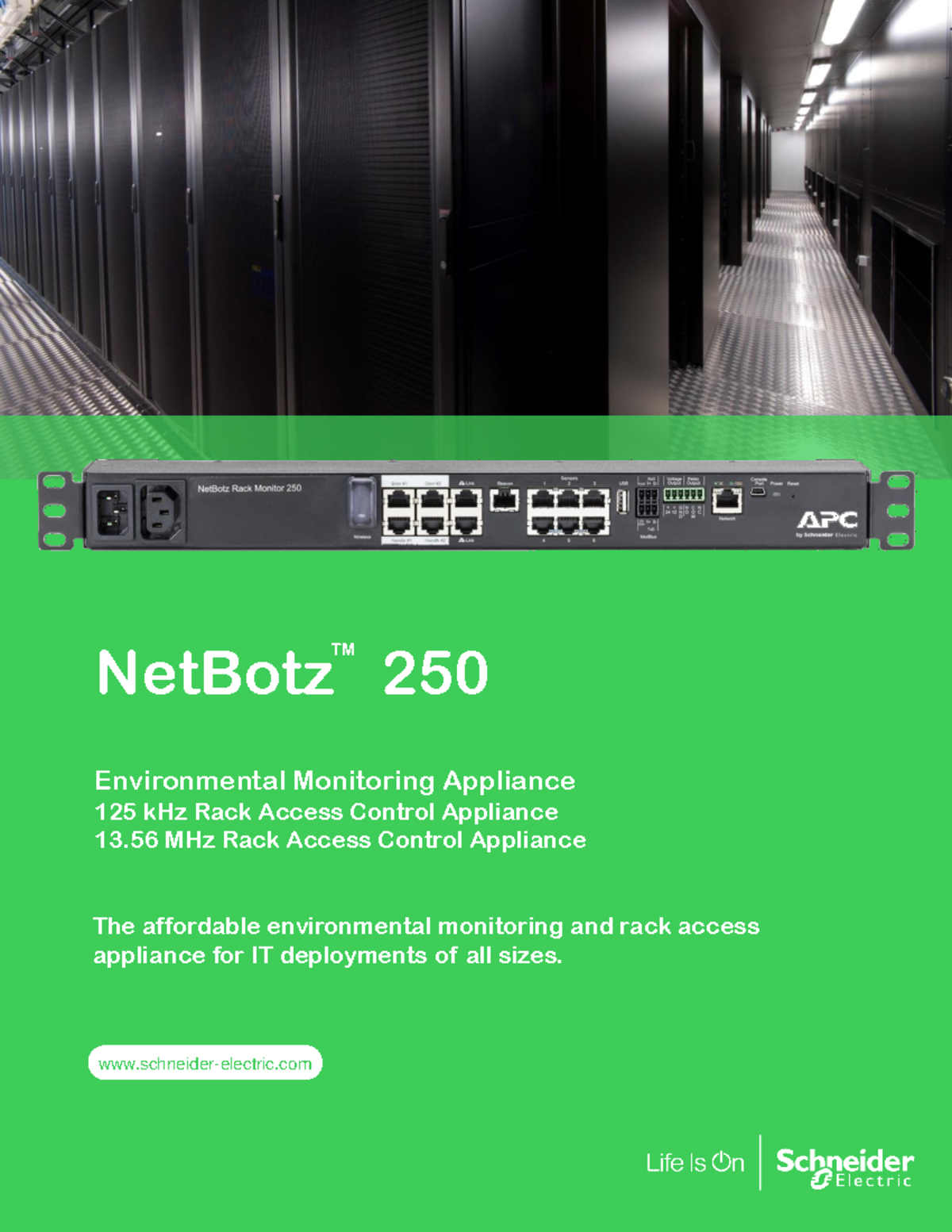 SKU-NBRK0250 - Test - NetBotz 250 Environmental Monitoring Appliance ...