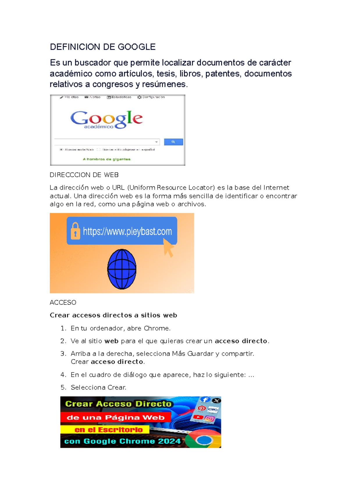 Definicion DE Google - DEFINICION DE GOOGLE Es un buscador que permite ...