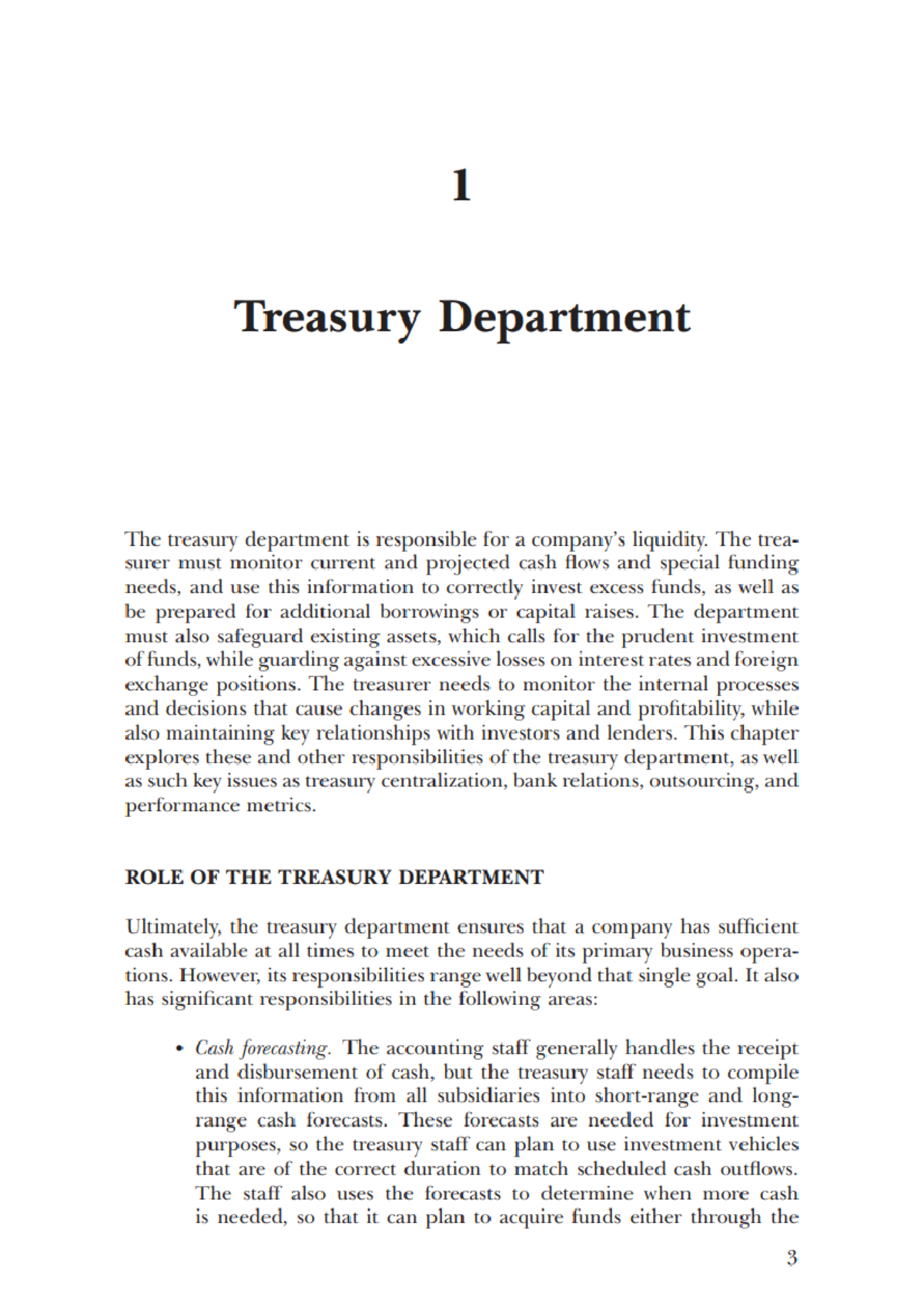 Treasury Department - This is a very important topic. - 1 Treasury ...