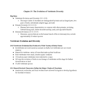 Chapter 20 Textbook Review - Chapter 20 Textbook Review Structure and ...