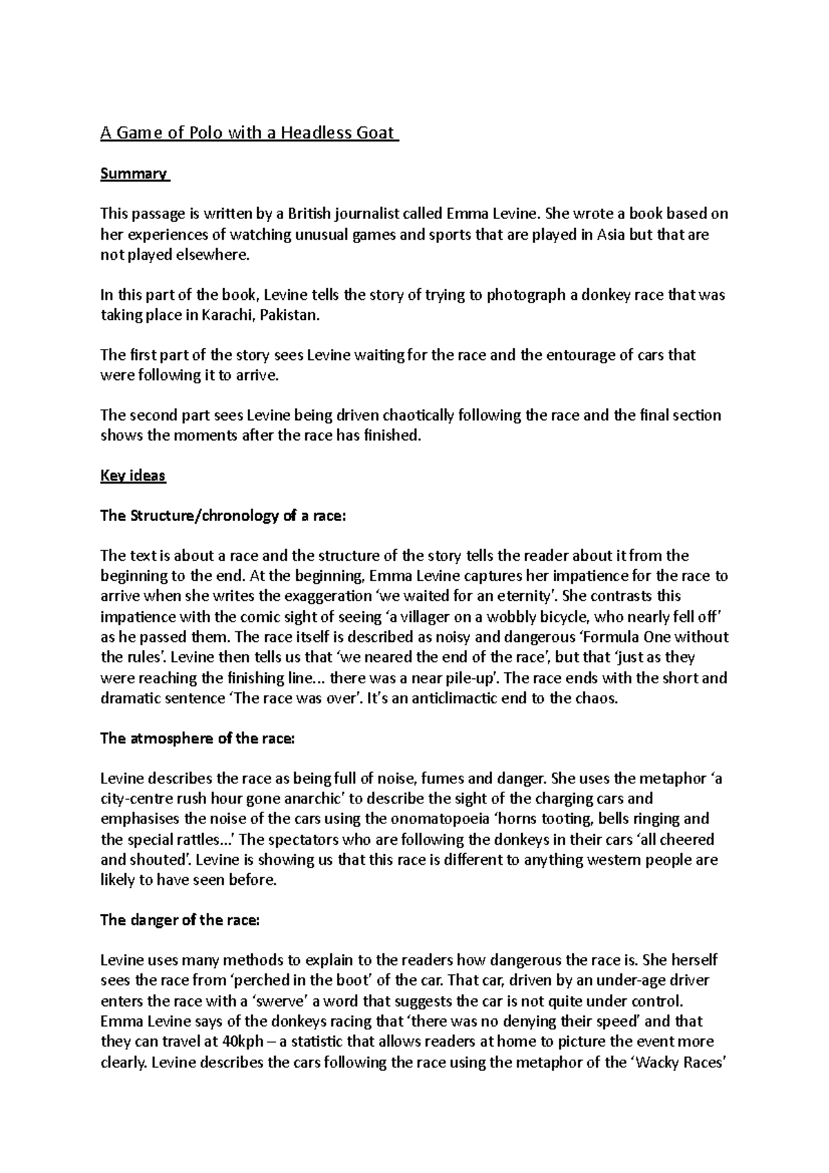 A Game of Polo with a Headless Goat - A Game of Polo with a Headless ...