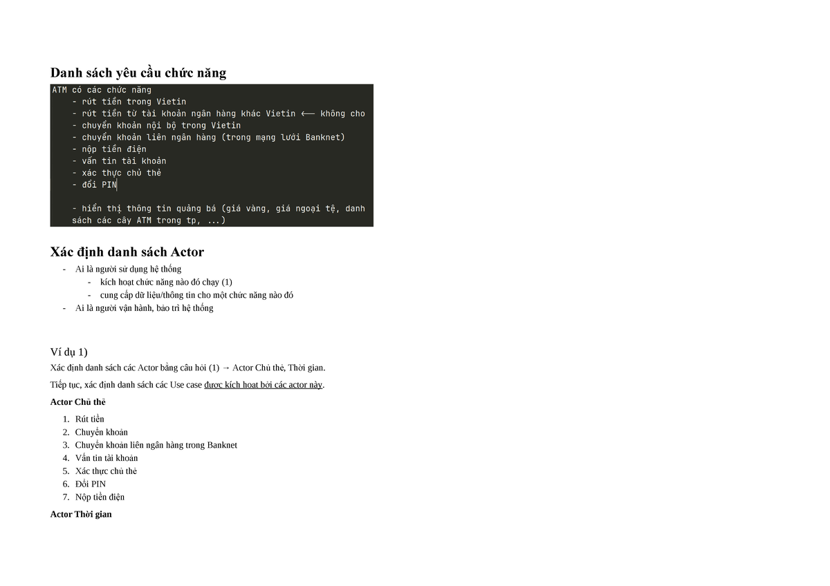 Bài tập đặc tả UC An D04 - sdsdad - Danh sách yêu cầu chức năng Xác ...