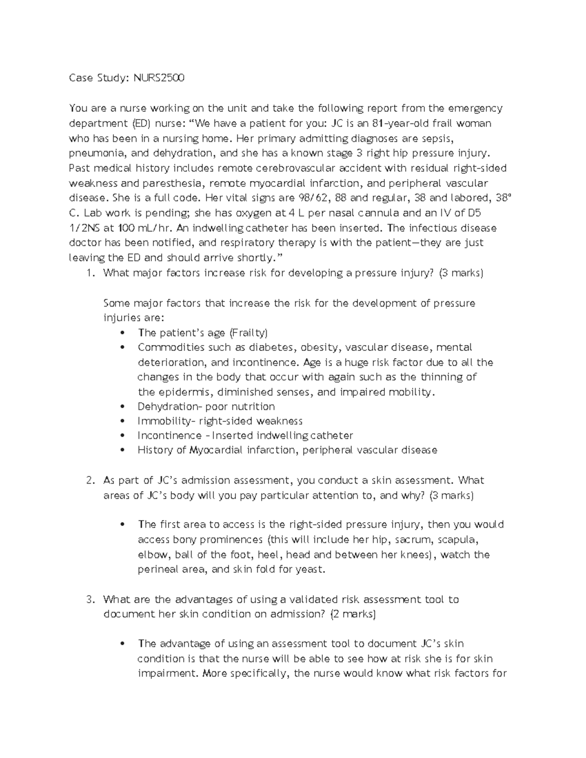 Case+Study+charting+and+wounds+MED+ Surge+ Assignment+DONE+ - Case ...