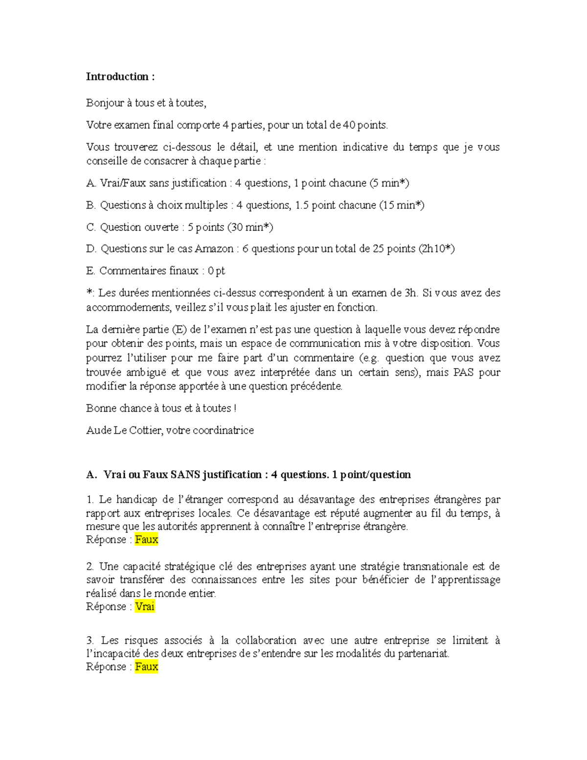 202203 Exemple Questions Typiques Examen FR A2021 - Introduction ...