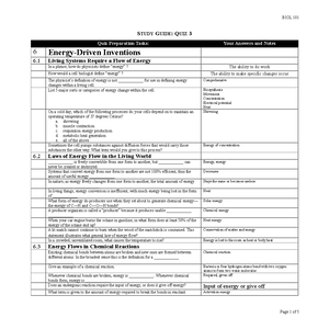 BIOL 101 Module 5 Week Study Guide: Your Body at Work - Module 5: Week ...