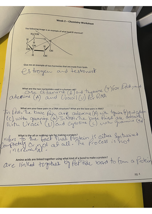 BIOS252 WK1 Case Study - Anatomy 2 notes - BIOS252 Week 1 Case Study ...