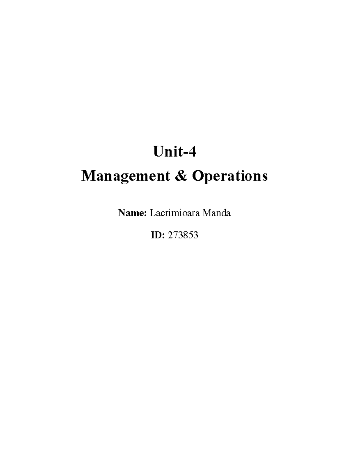 20 - Unit 4 - Lacrimioara Manda - 273853 - Unit- Management ...