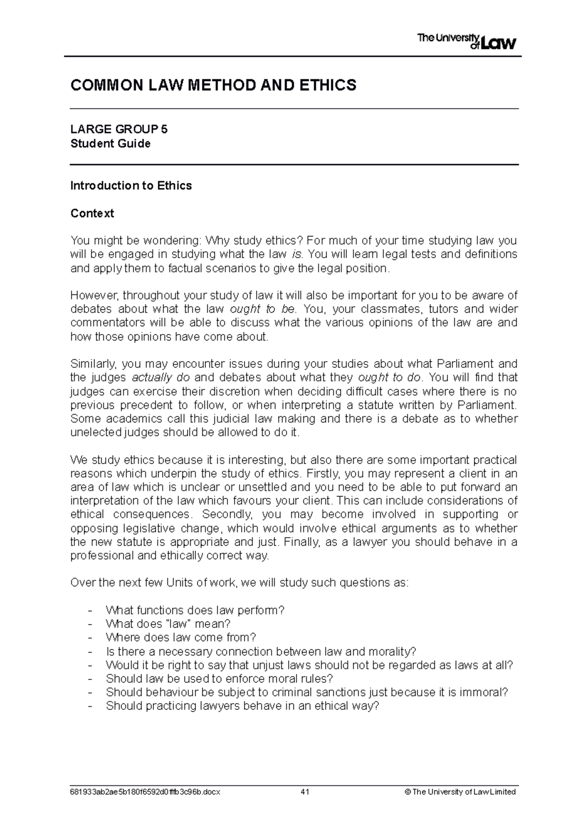 CLME Student Guide - Critial Reading of Cases and Statues - COMMON LAW ...