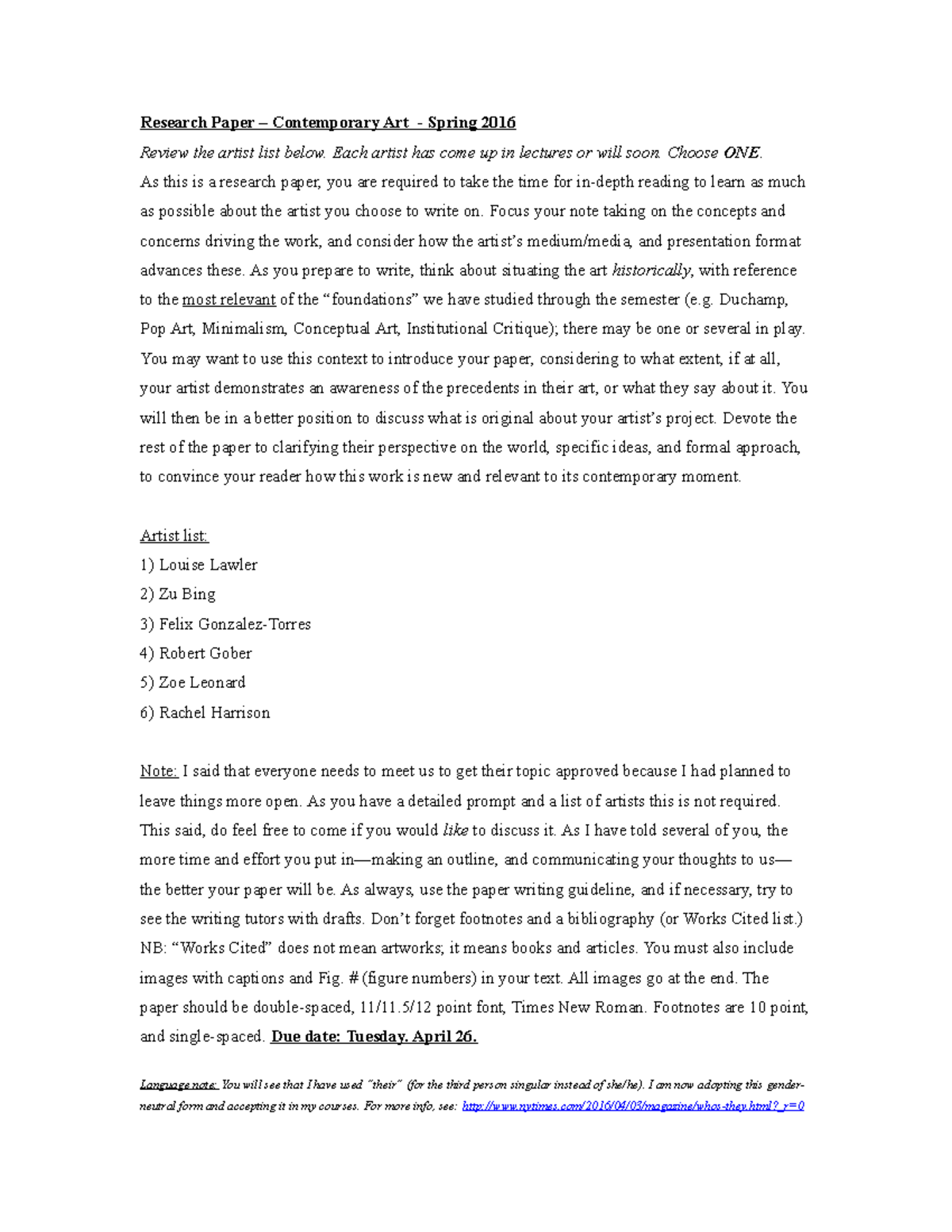 Research Paper Prompt - NYU Assignment - Research Paper – Contemporary ...