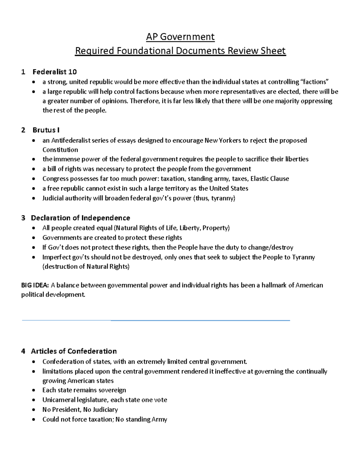 Foundational Documents - Therefore, it is far less likely that there ...
