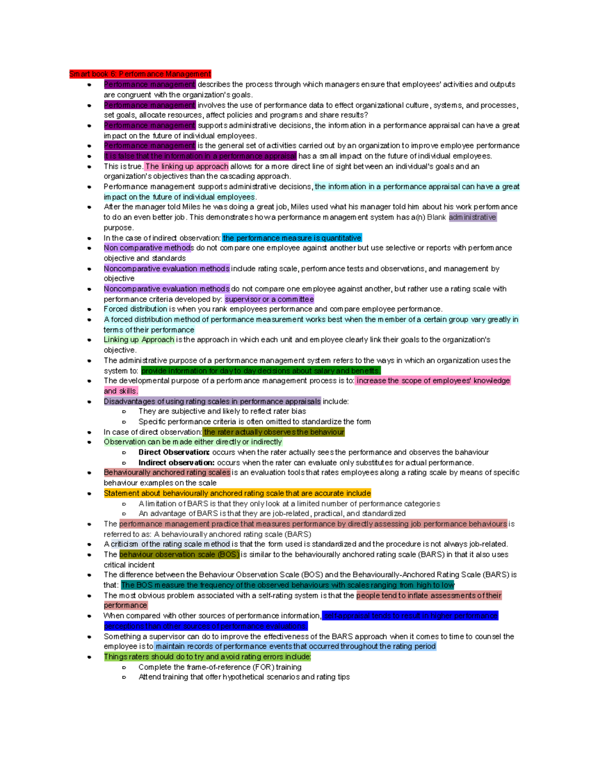 Smart book 5 lesson 211 - Summary Human Resource Management - Smart ...
