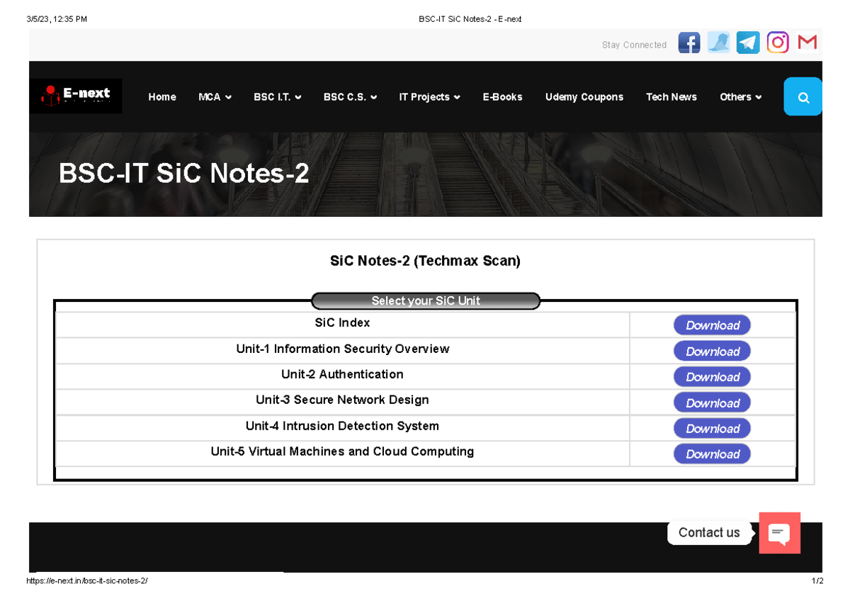 BSC-IT Si C Notes-2 - E-next - 3/5/23, 12:35 PM BSC-IT SiC Notes-2 - E ...
