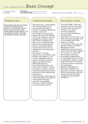 Basic Concept 2 - HED 201 - STUDENT NAME CONCEPT REVIEW MODULE CHAPTER ...