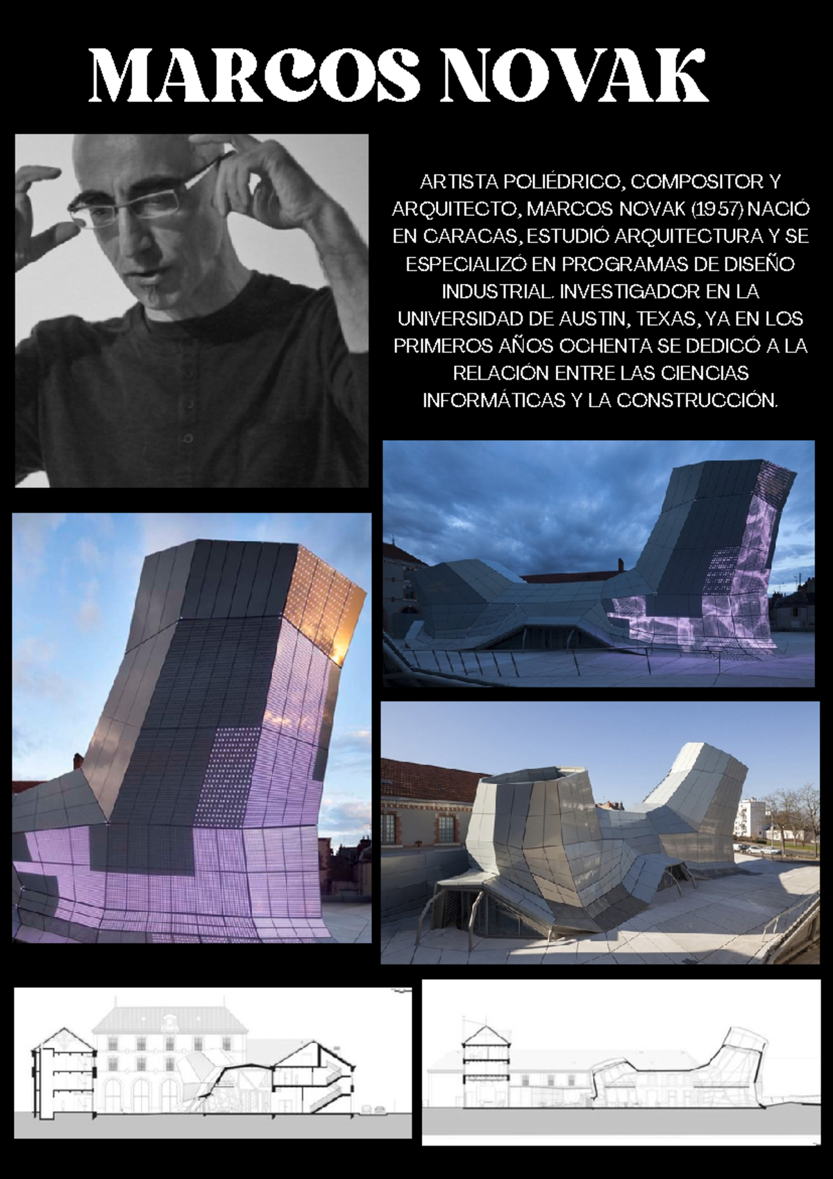 Marcos Novak - historia - MARCOS NOVAK ARTISTA POLIÉDRICO, COMPOSITOR Y ...