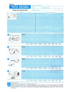 157114944 Test Pata Negra - Psicometría - LAMINA CERO las aventuras de ...