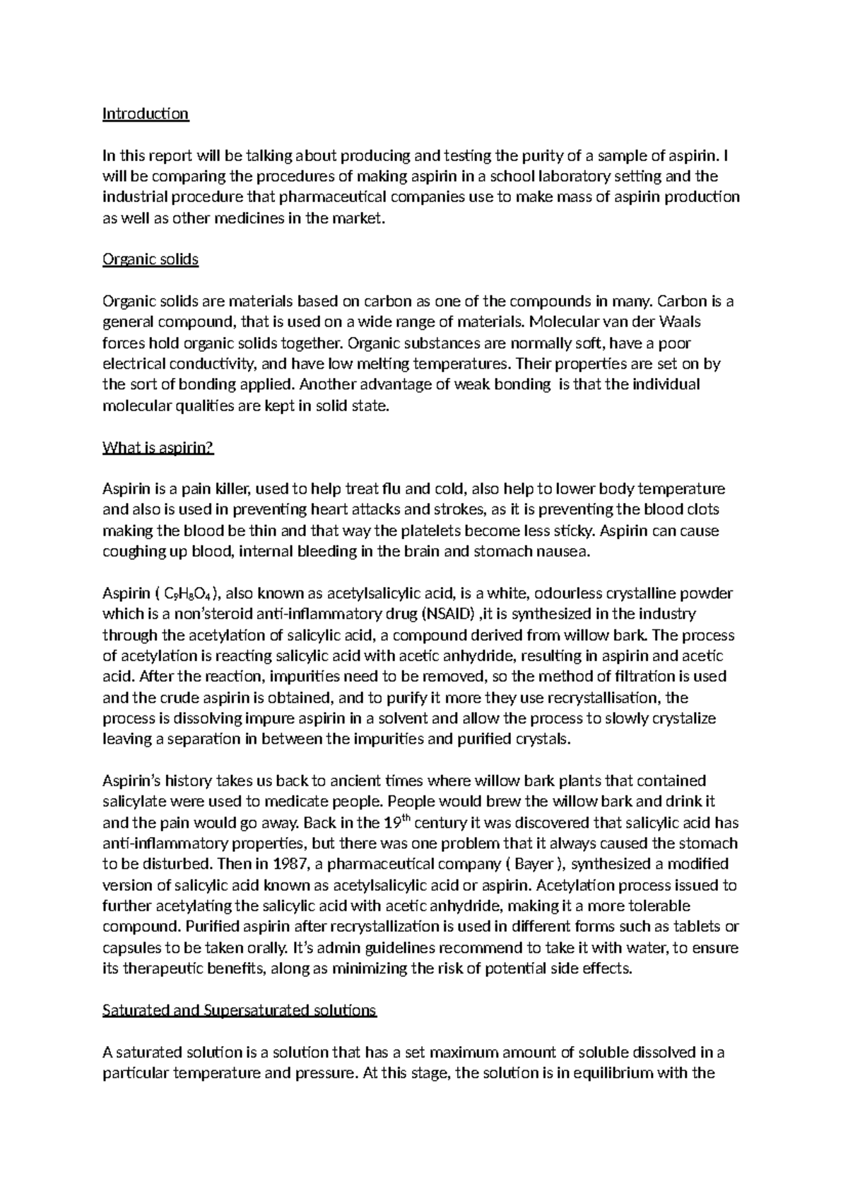 Unit 4 Aim C 7 - distinction - Introduction In this report will be ...