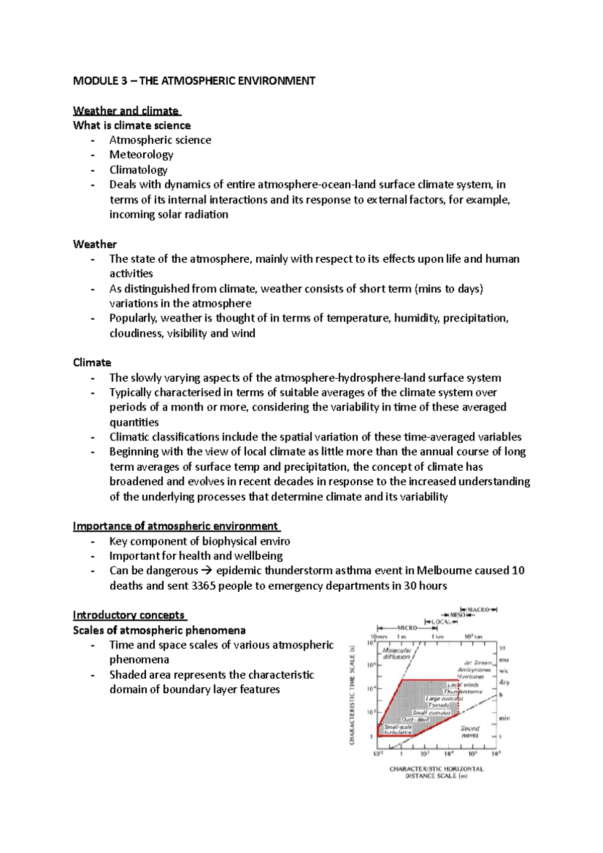Module 3 notes Enviro science 2021 1017 - MODULE 3 – THE ATMOSPHERIC ...