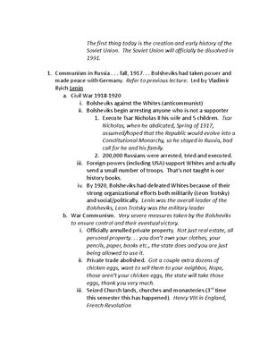 The Cold War - The Cold War - The Cold War Wednesday, November 30, 2022 ...