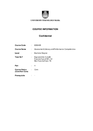 Contoh Reflective Journal Praktikum - Science Education - UiTM - Studocu