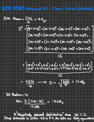 2050 A1 - this is my solutions for the first ecor 2050 practice ...