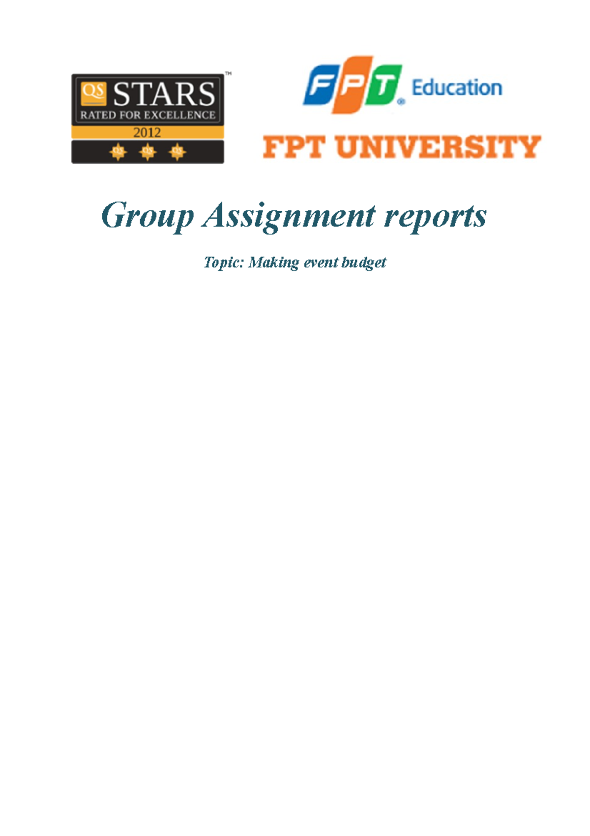 Group assignment acc101 1 - Group Assignment reports Topic: Making ...