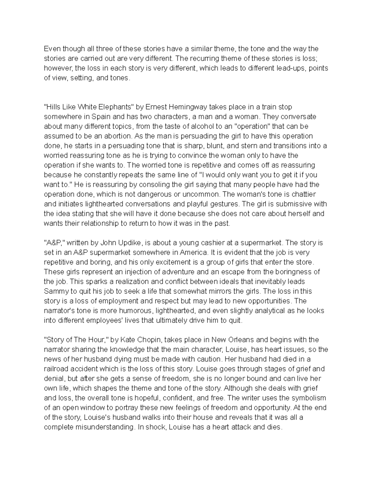 a short, pithy statement which informs a student about the subject ...