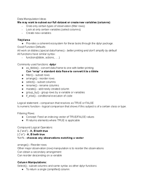 Ggplot 2 Notes - Numerical Summaries: - Contingency Tables - Mean ...