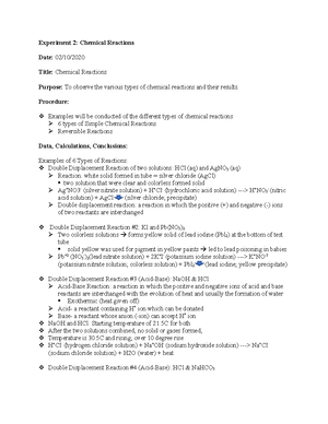 Chemistry Notebook Template-1 - CHEM 103 - Geneva - Studocu