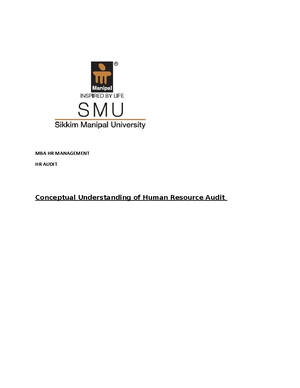HR Audit Methodology and Issues mu0013 pdf - Human resource management ...