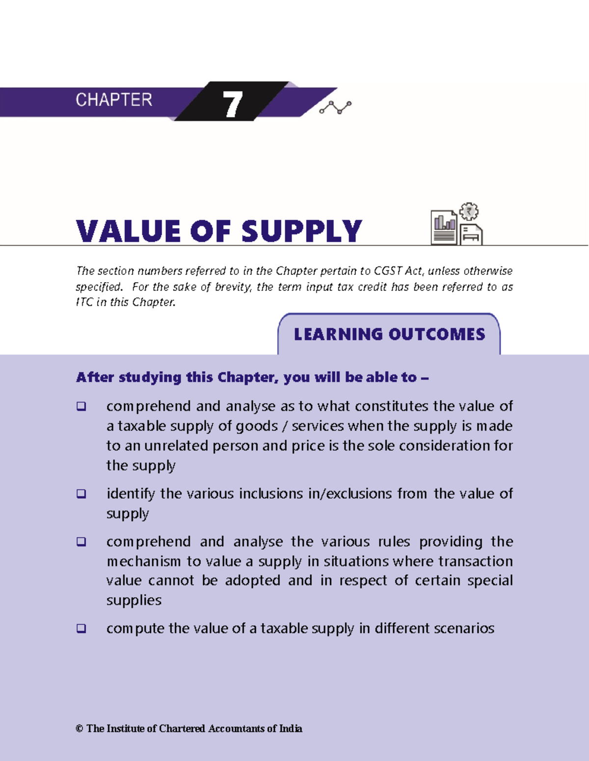 67087 bos54079-cp7 - goods and service tax - 7 VALUE OF SUPPLY The ...