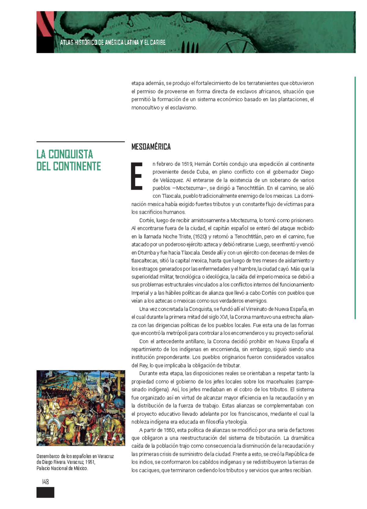 Conquista peru y mexico. Atlas latinoamericano. Historia Colonial ...