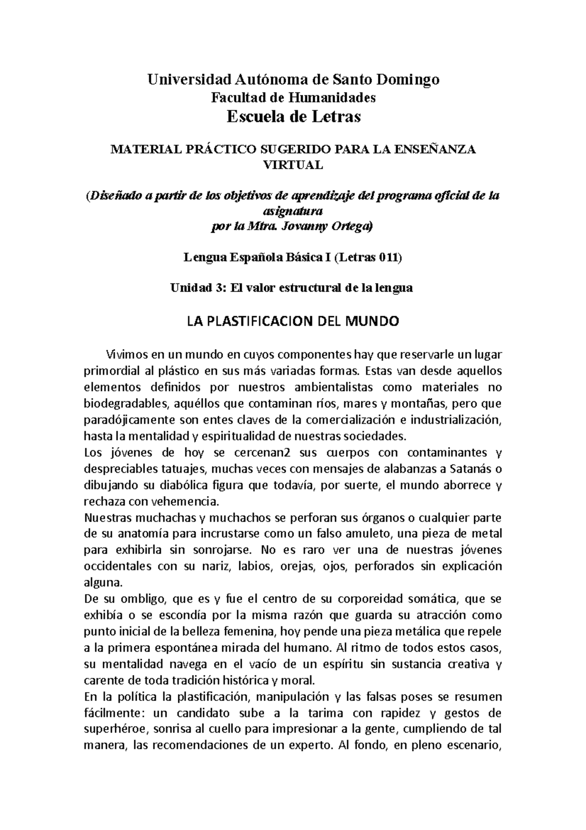 Letra unidad lll - Son datos que le puede clarar dudas - Universidad ...