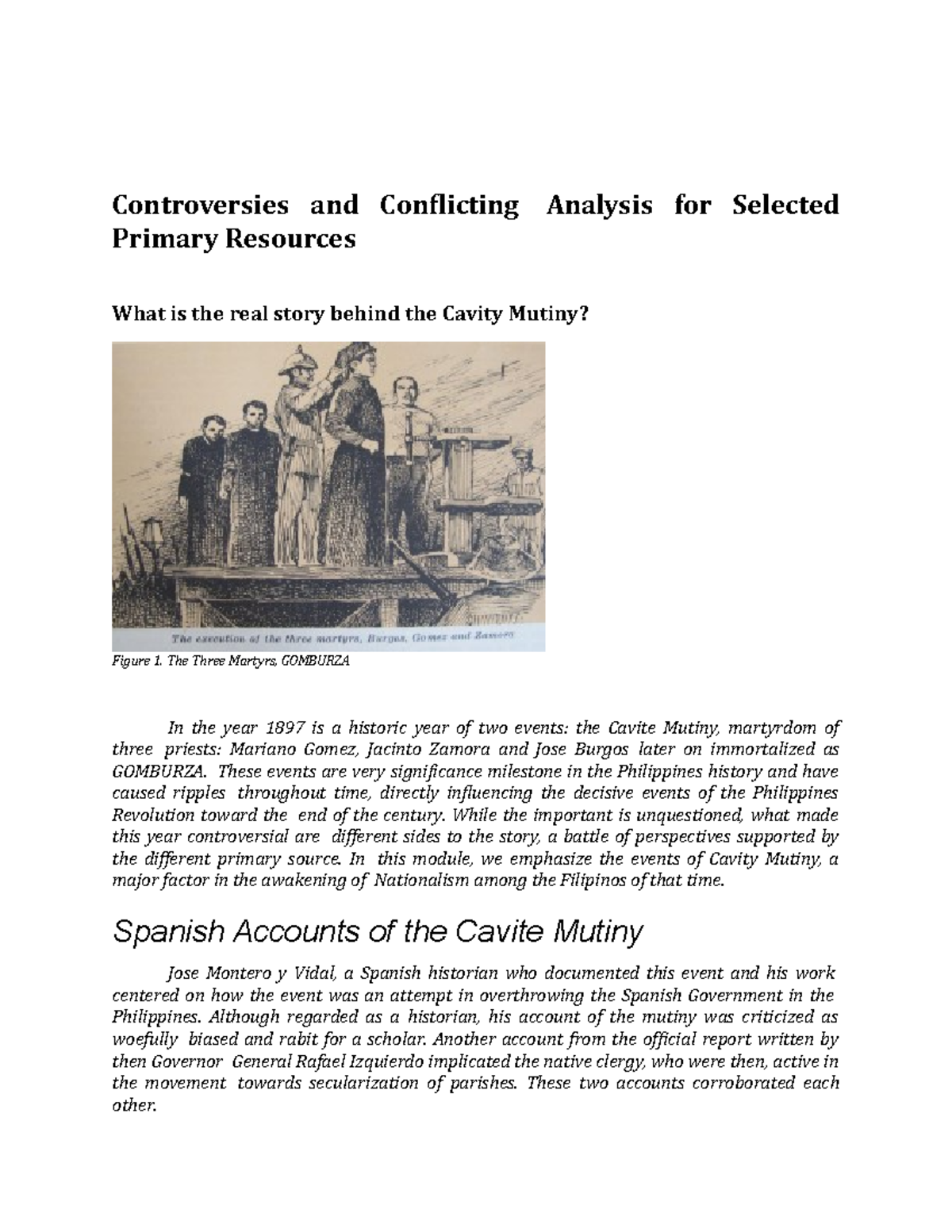 What is the real story behind the Cavity Mutiny - Reading in Philippine ...