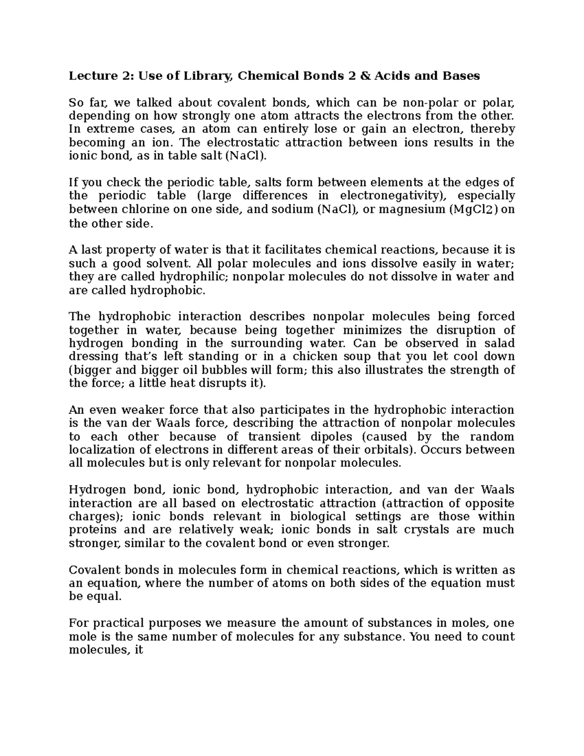 Lecture 2 - Biol 112 - McGill - Studocu