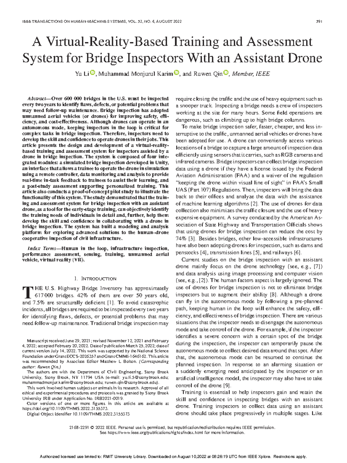 A Virtual-Reality-Based Training and Assessment System for Bridge ...